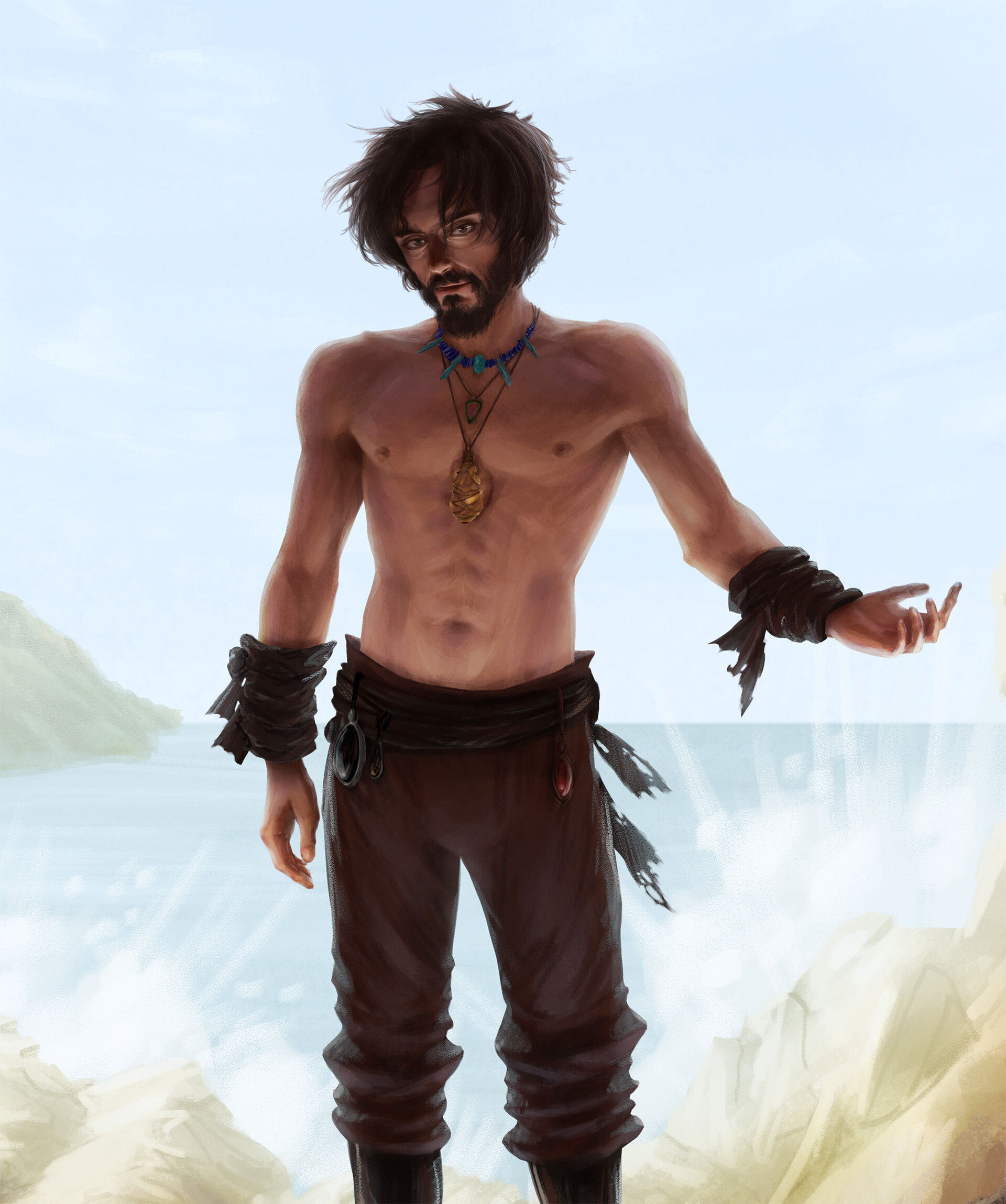 ArtStation - The Healer (character & Background)