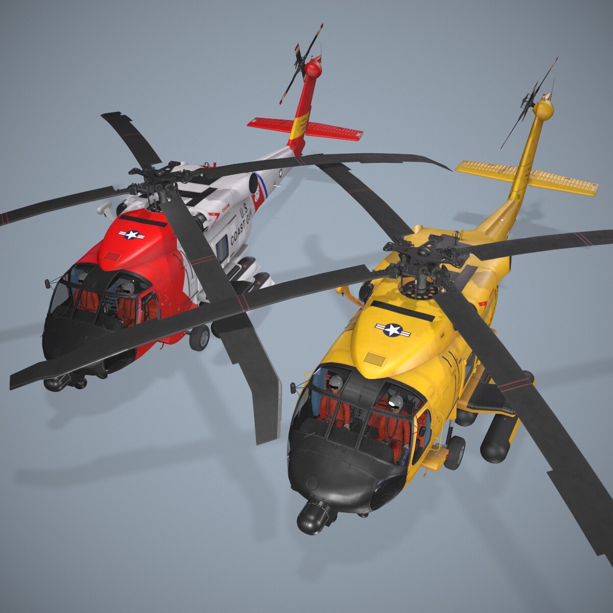 ArtStation - Sikorsky MH-60J / MH-60T "Jay Hawk" U.S. Coast Guard