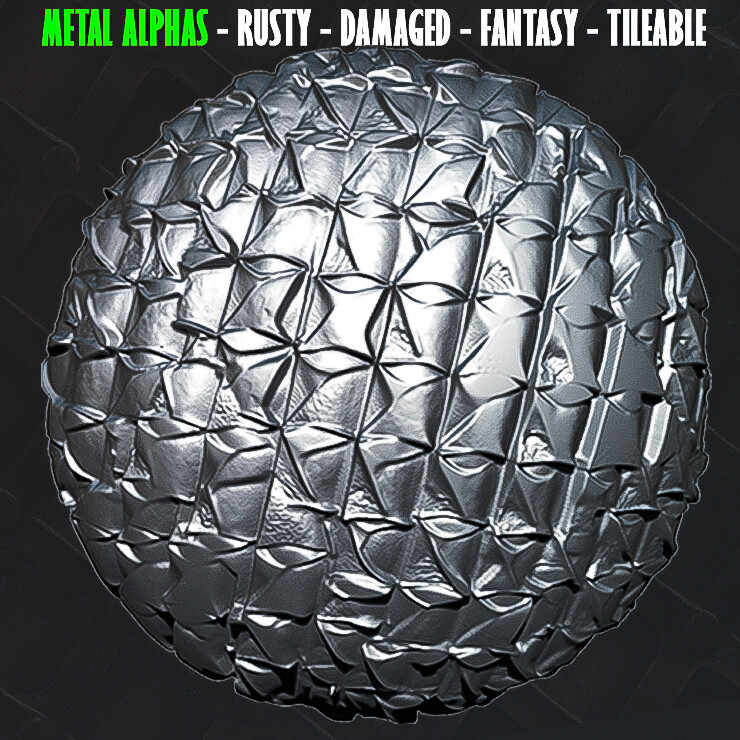 ArtStation - 60+ Metal Alphas. Rusty Metal. Damaged Metal. Fantasy ...