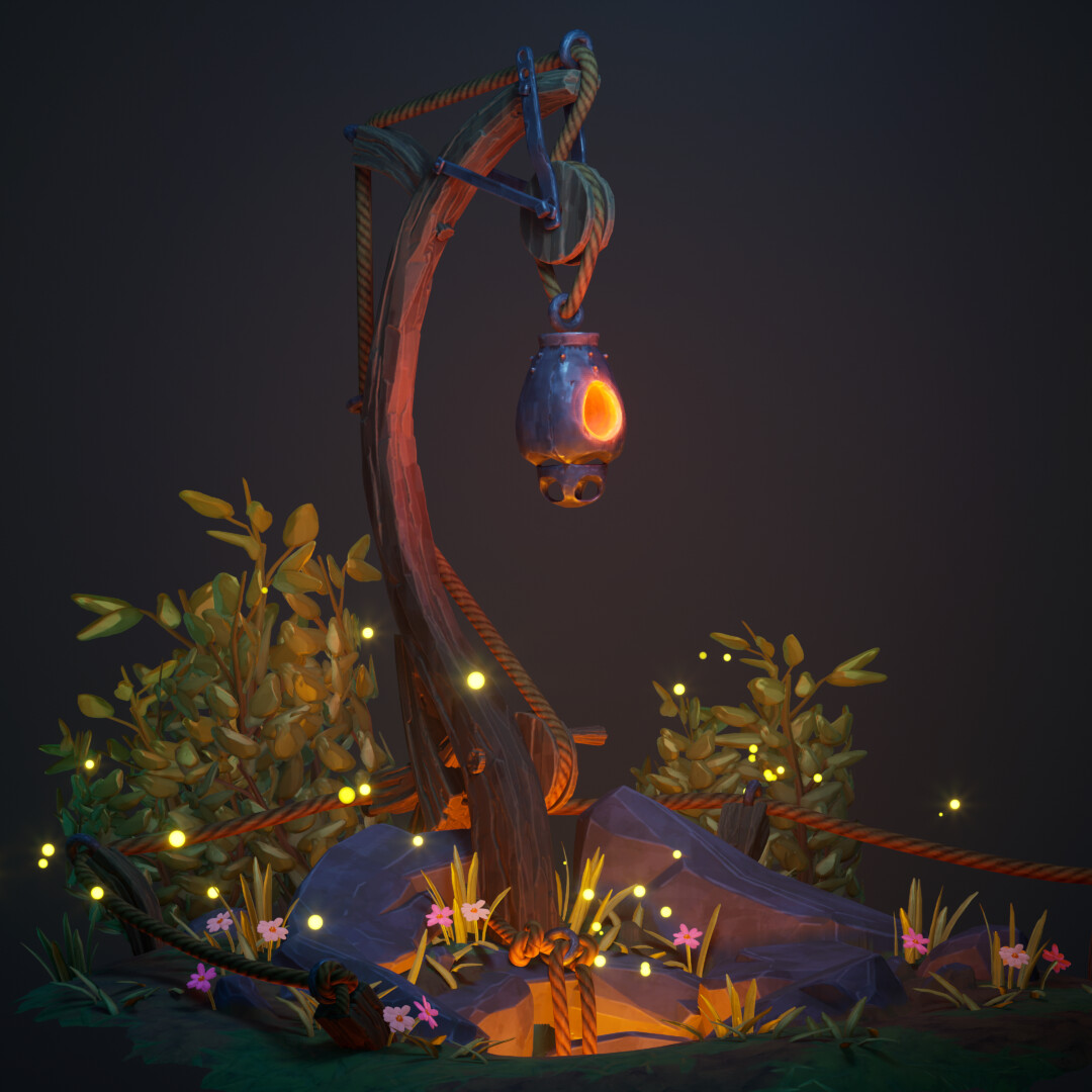 ArtStation - UE5 Diorama - Overengineered Lamp