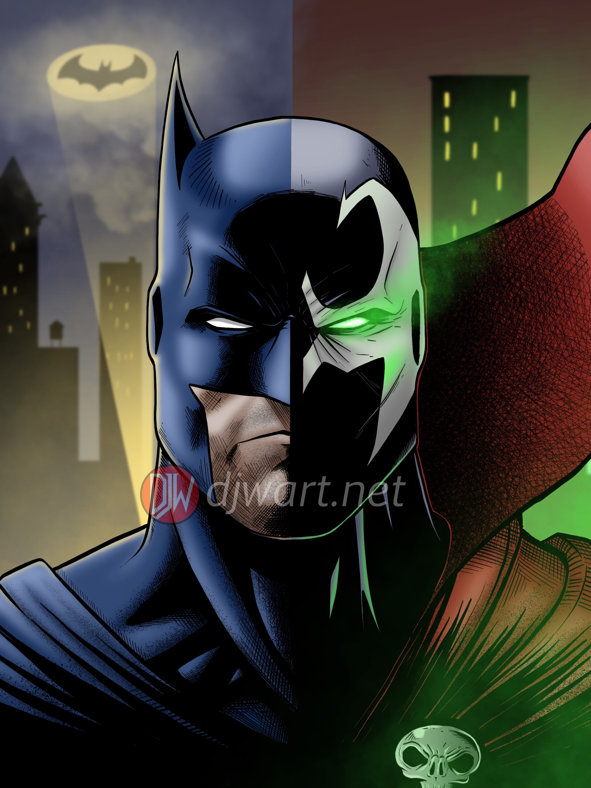 DJW Art - Batman/Spawn