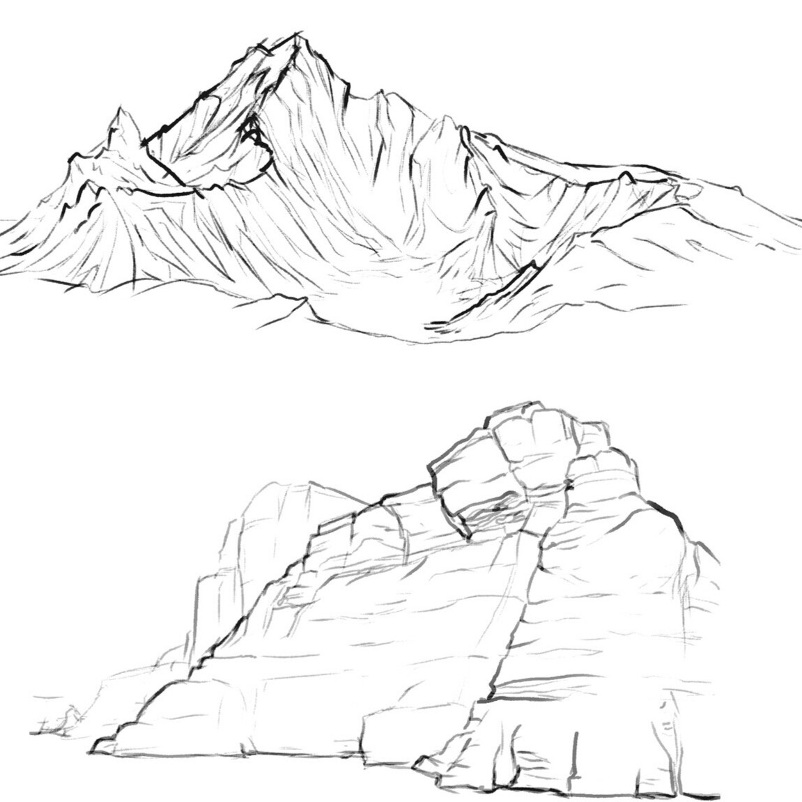 ArtStation - My first Shape & form study sketch