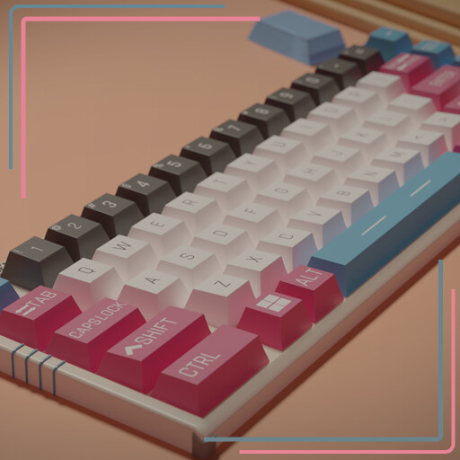 ArtStation - Low Poly Keyboard Product
