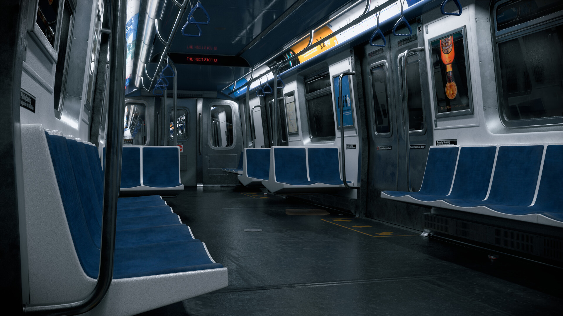 ArtStation - Subway Car Interior
