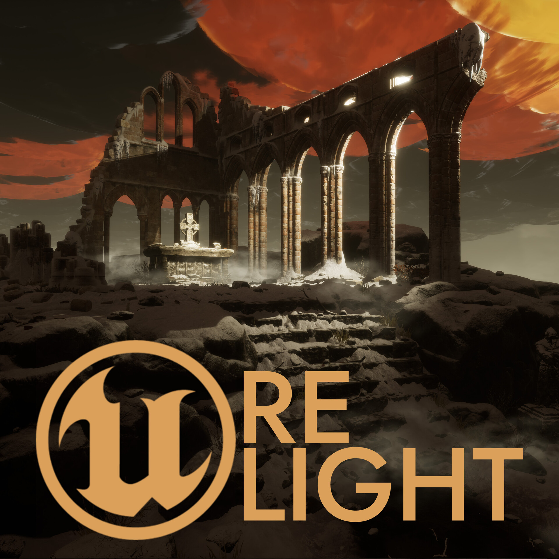 ArtStation - [UE4] GOTHIC TEMPLE LIGHTING STUDY