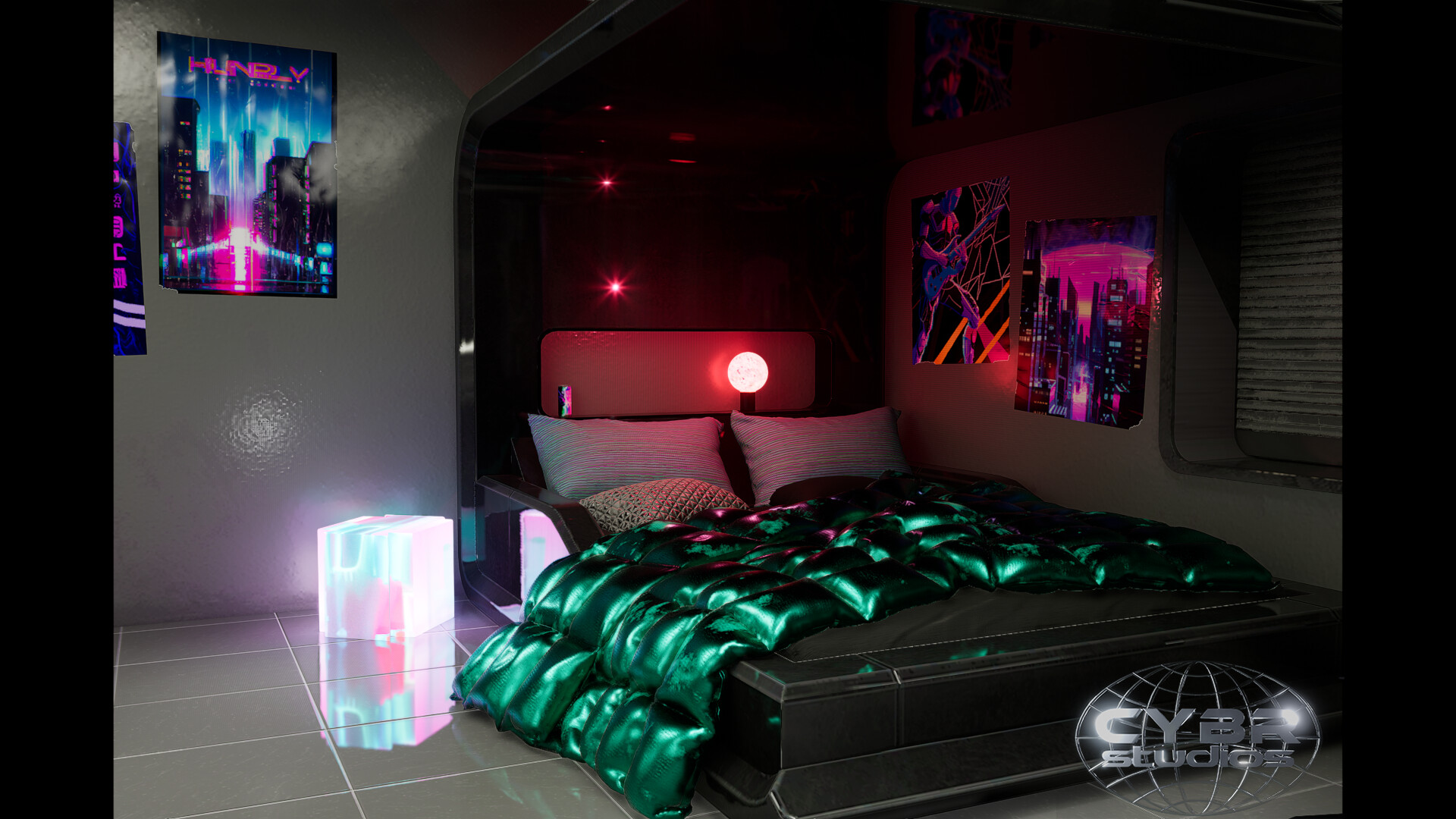 ArtStation - Cyberpunk Studio Apartment