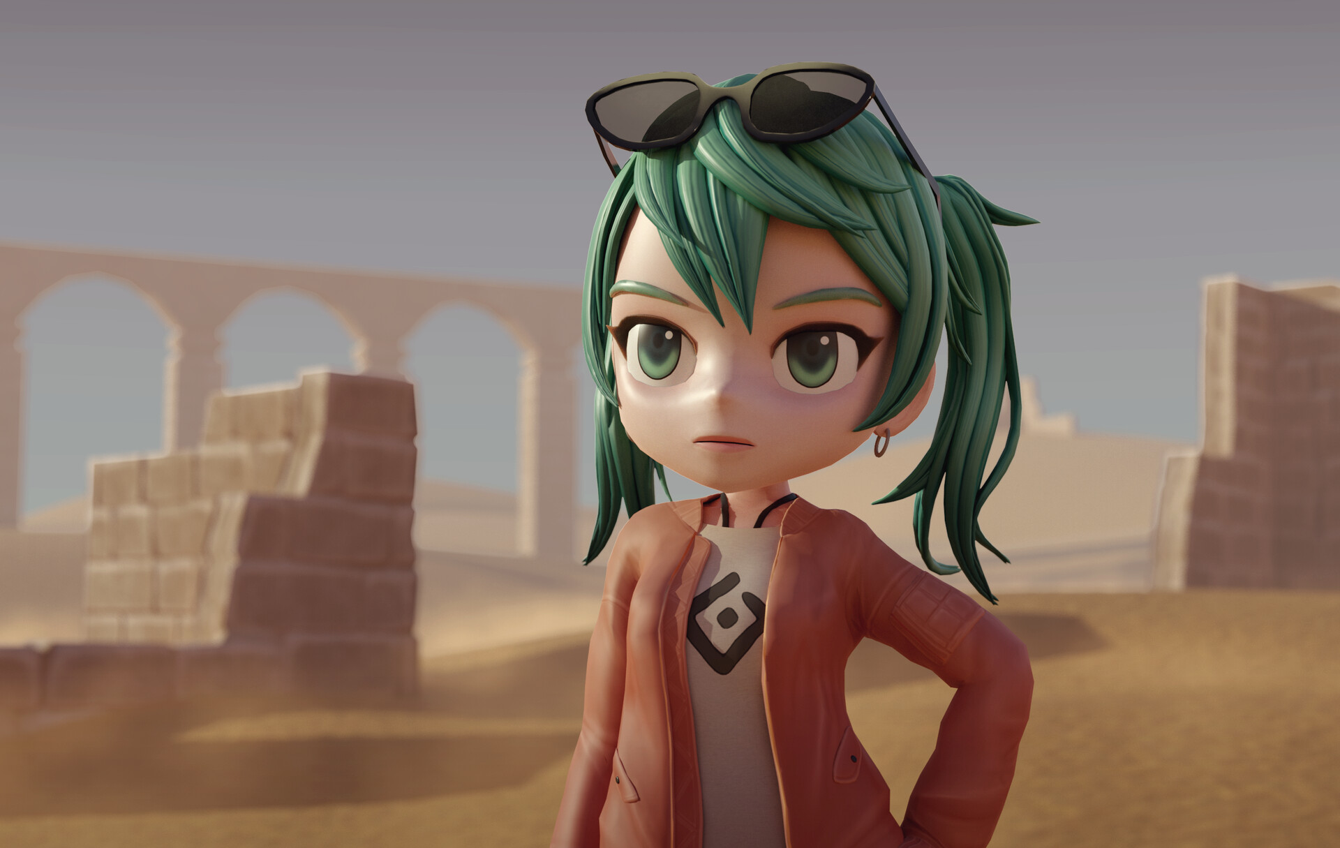 ArtStation - Hatsune Miku - Sand Planet