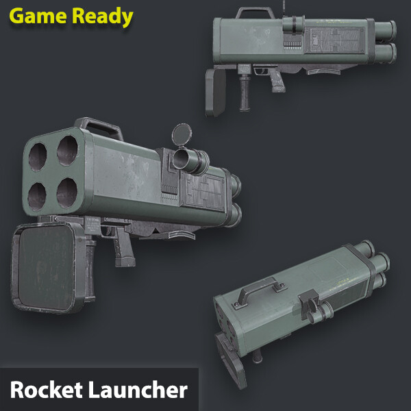 ArtStation - Rocket Launcher Game Ready 6