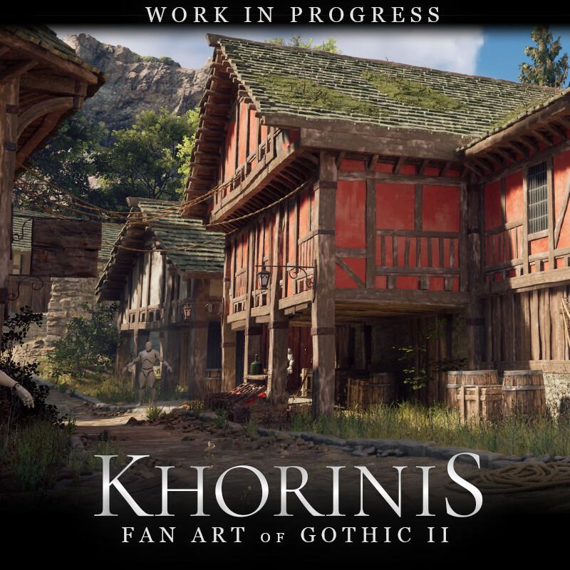 Piotr Charchut - Khorinis Fan Art Project: Docks Area [WIP]