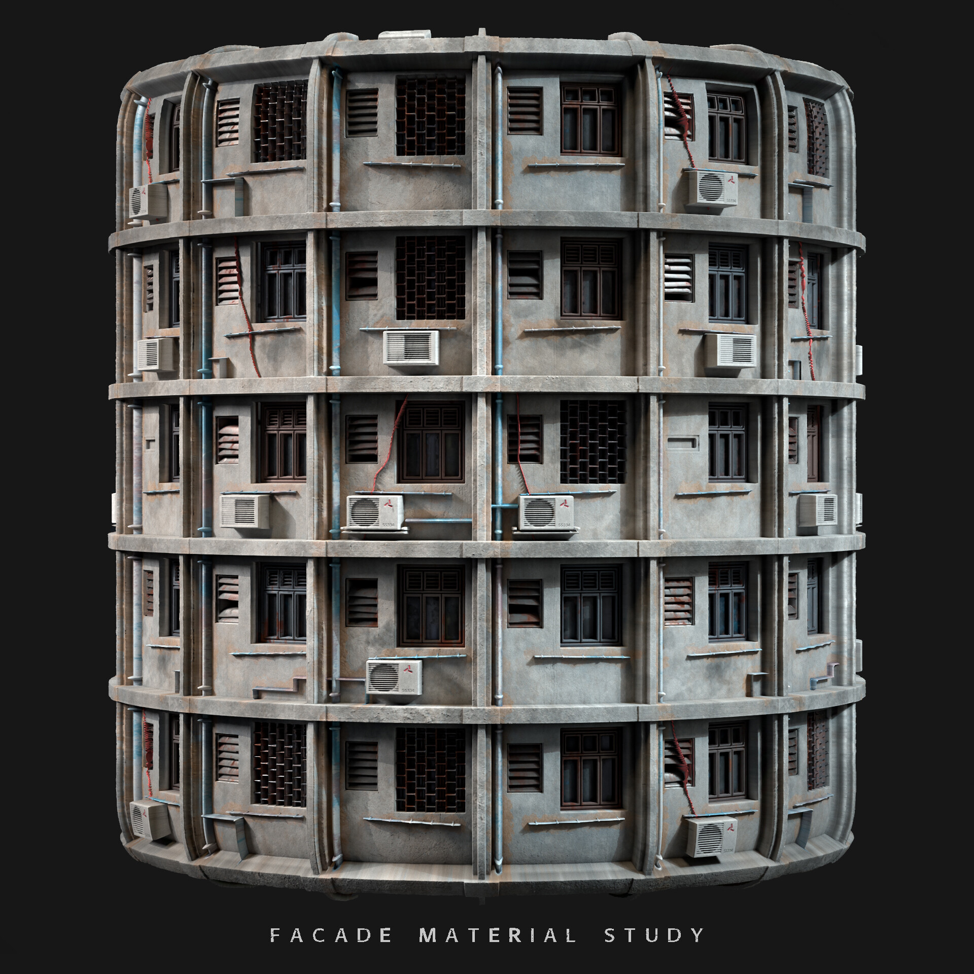 ArtStation - Facade Material Study