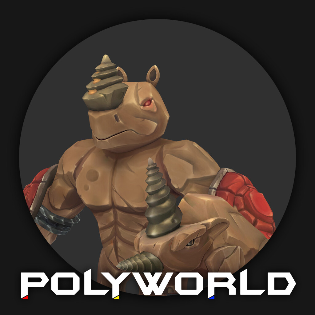ArtStation - Polymons -made for PolyWorld metaverse , Handpainted