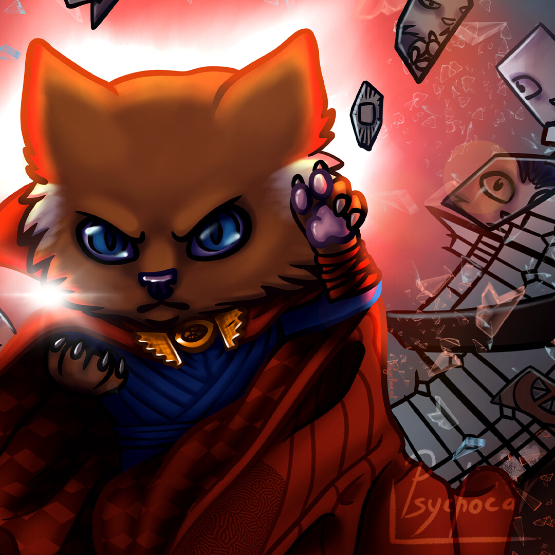 ArtStation - Parody - Doctor Strange Multiverse of Catness