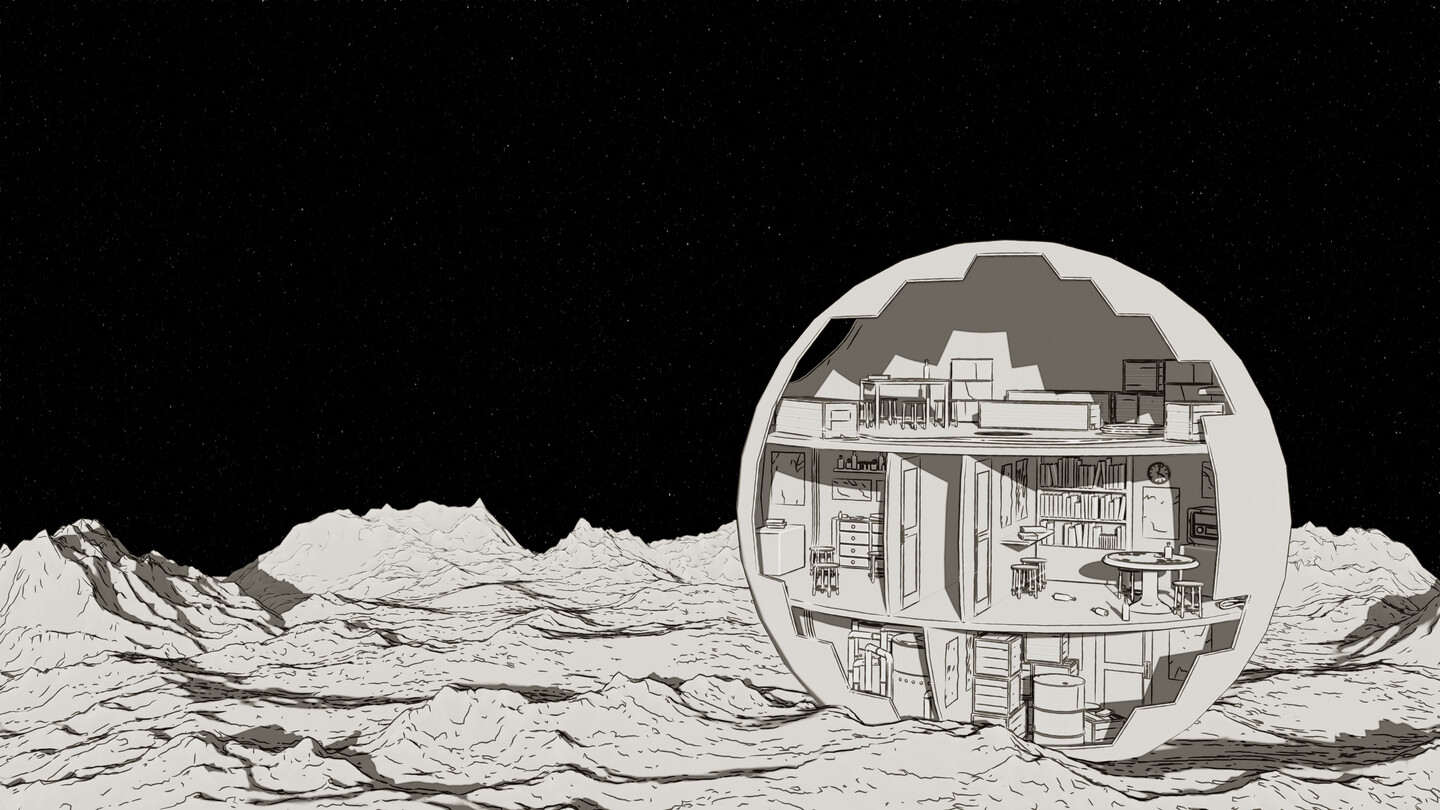 ArtStation - Moon base