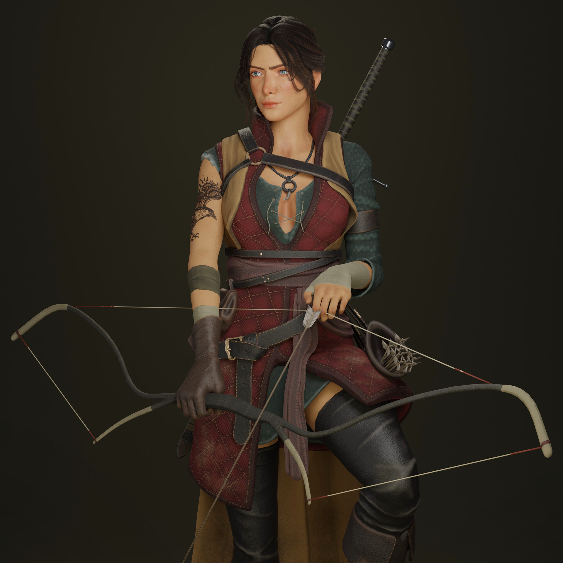 ArtStation - Archer - Game Ready Character