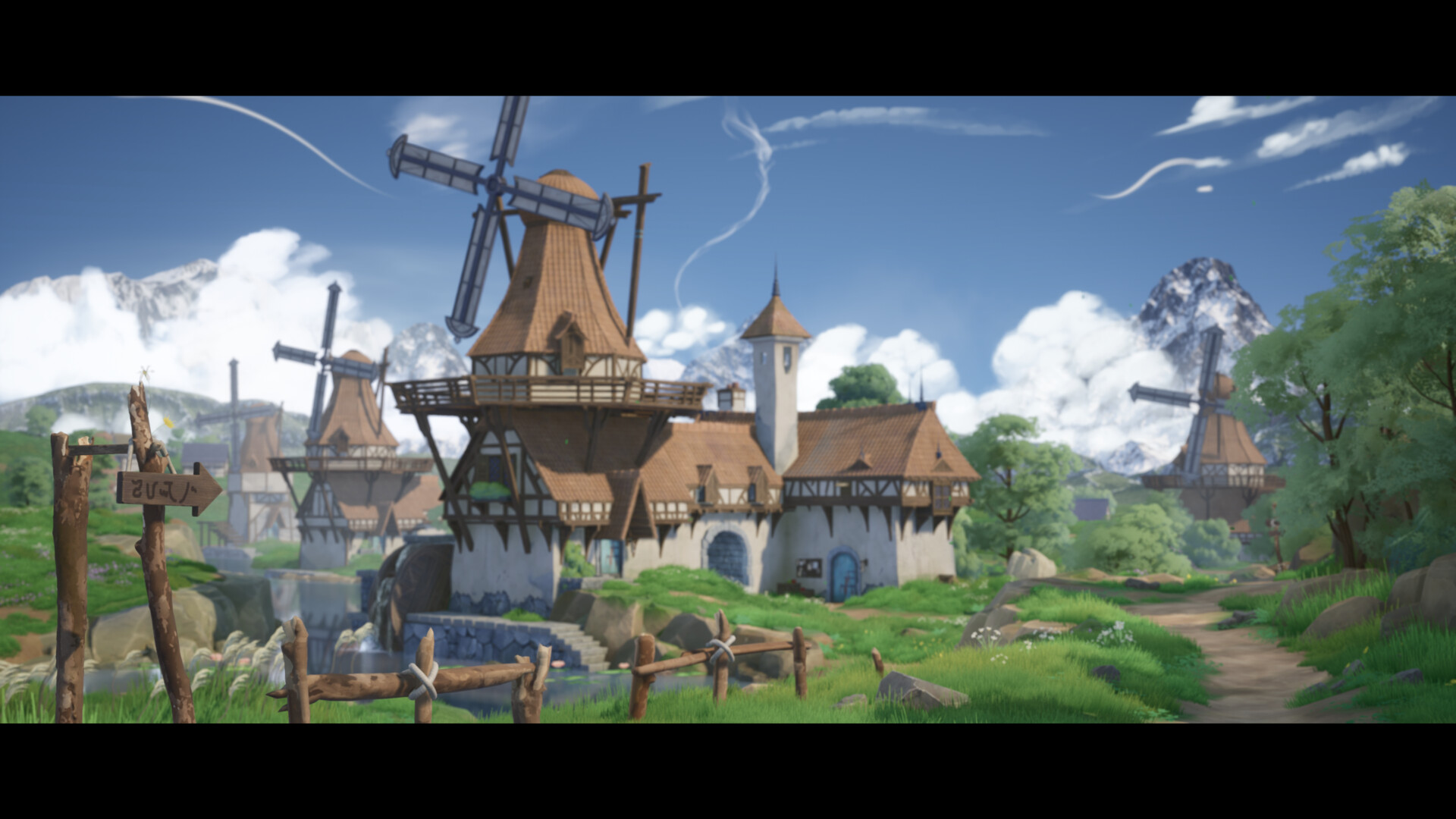 ArtStation - UE Windmill Village