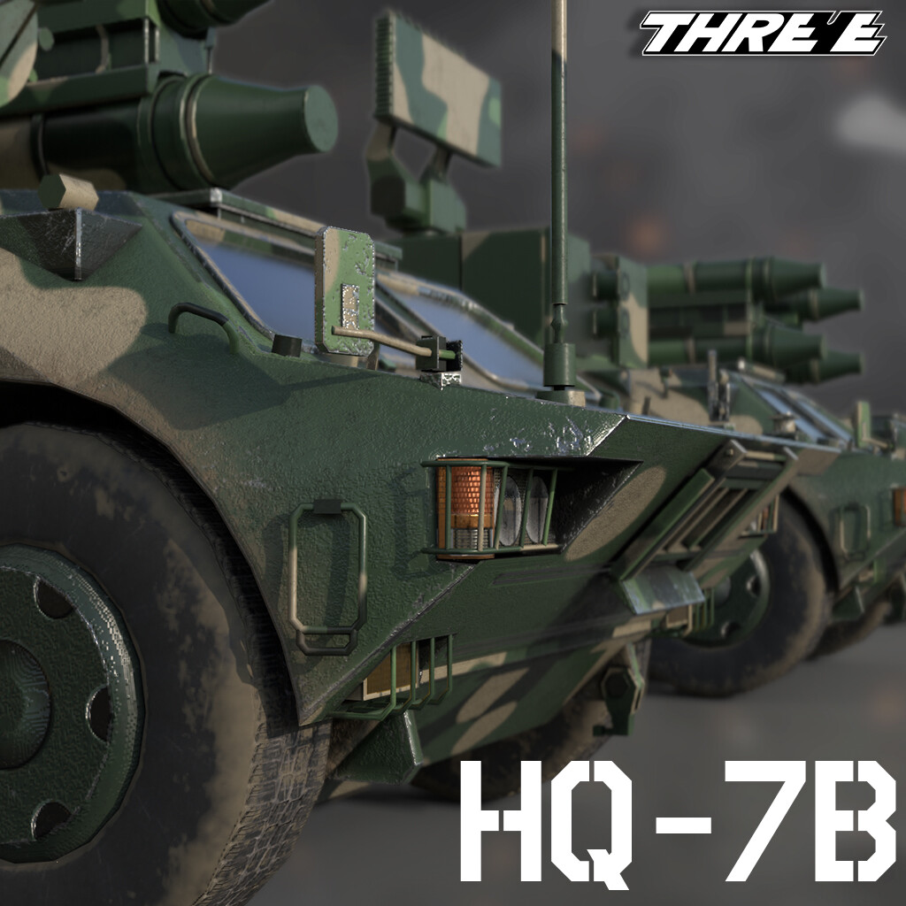 ArtStation - HQ-7B SRSAM Low Poly game asset for unity