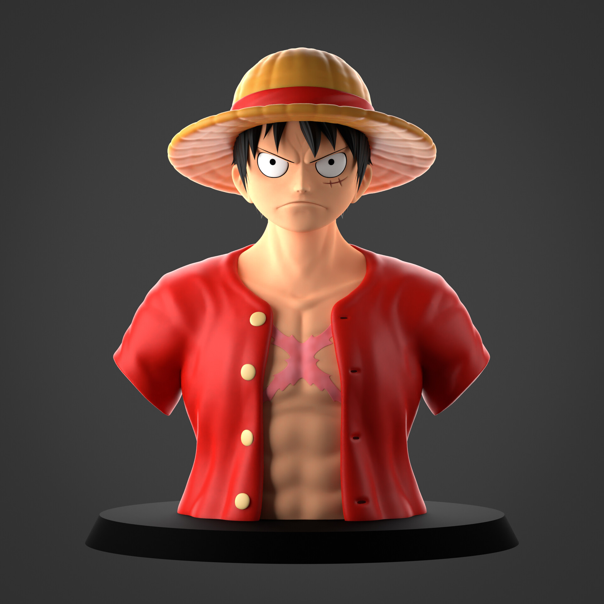 ArtStation - Luffy fan art blender