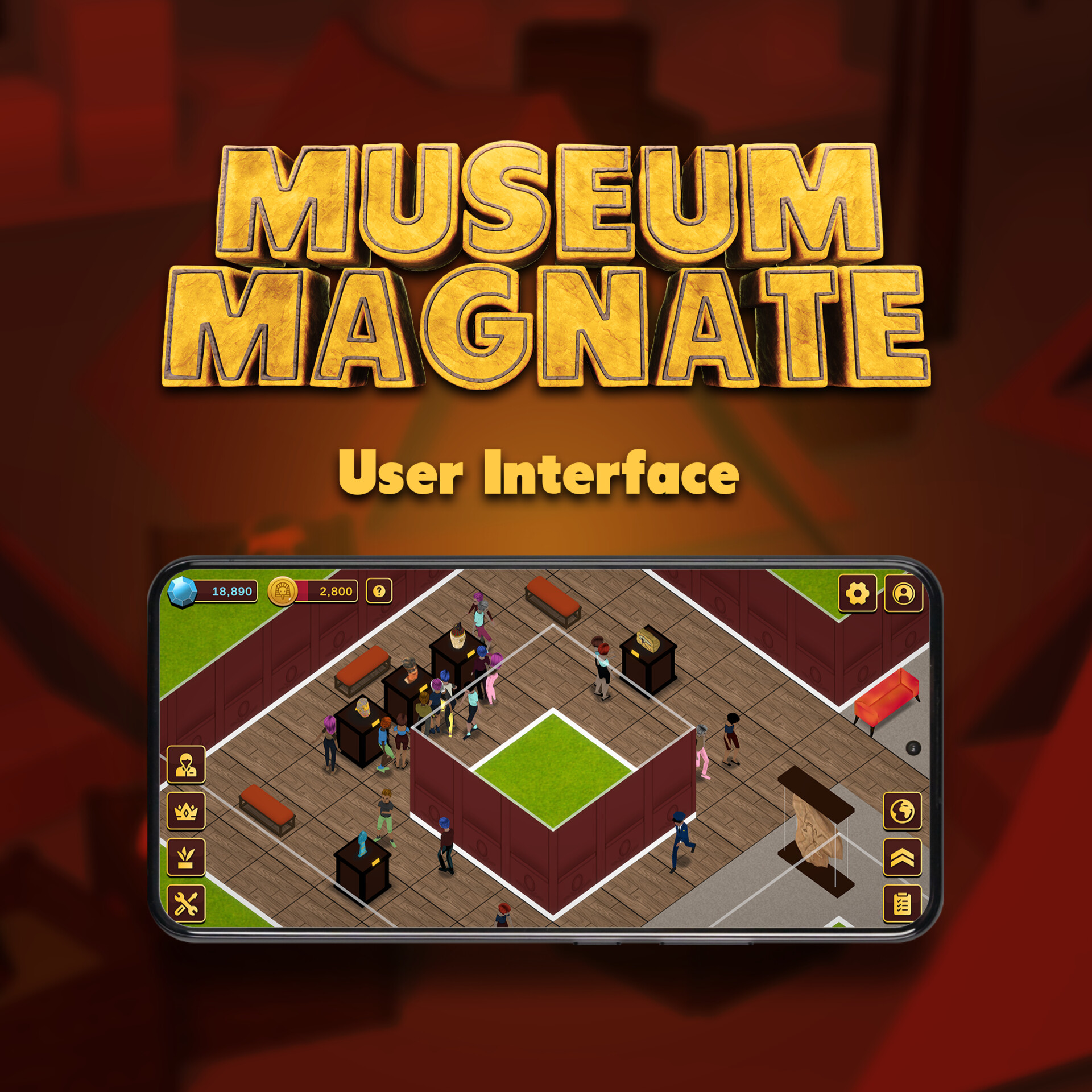 ArtStation - UI Design // Museum Magnate