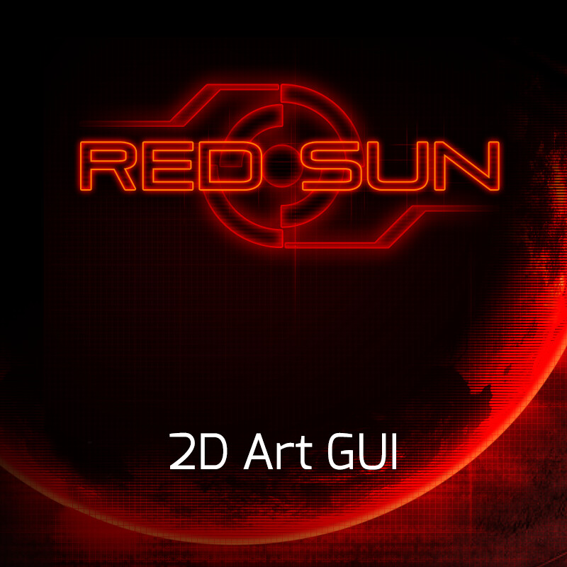 ArtStation - Red Sun RTS - 2D Art GUI