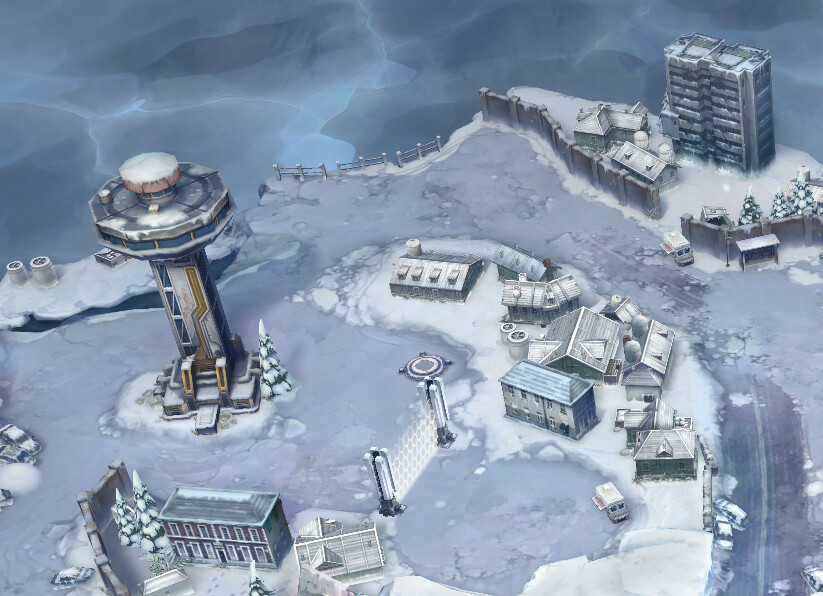 ArtStation - Goddess of Victory: NIKKE - 3D Field Map [Ice Land ...