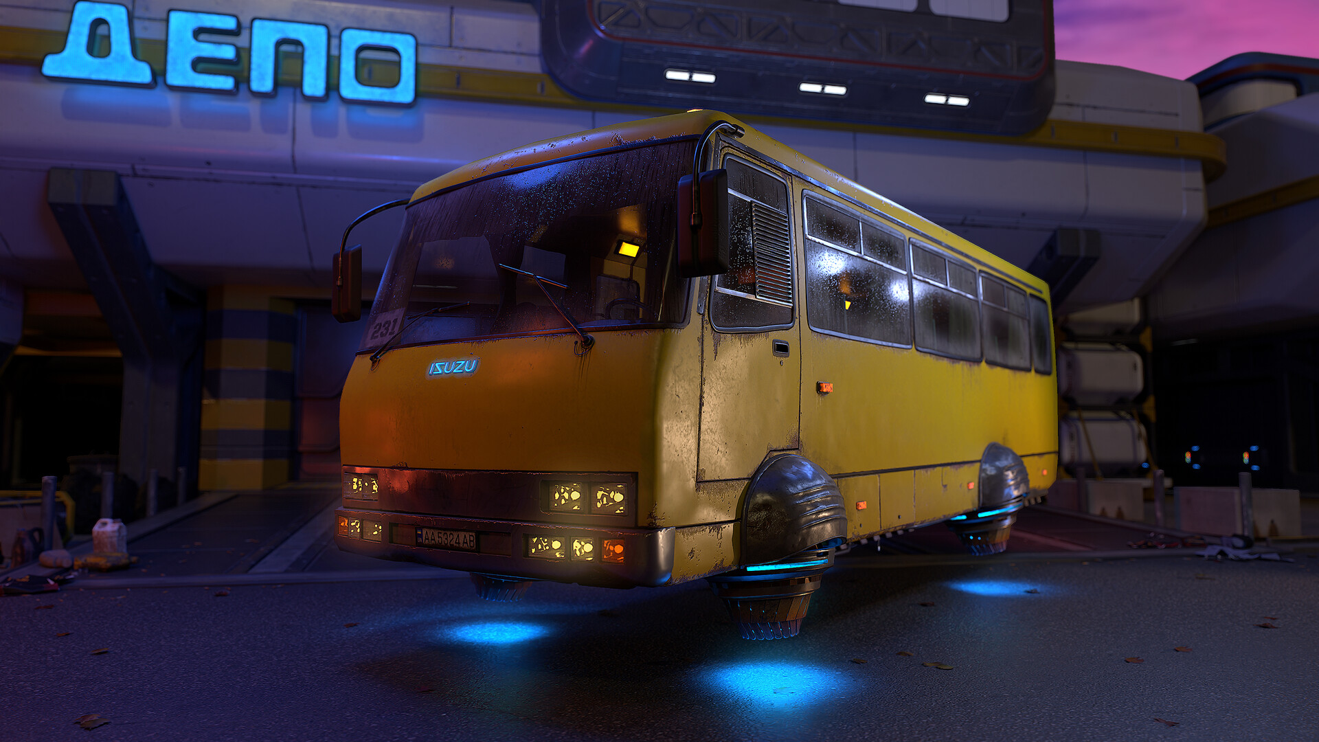 ArtStation - Cyber Bus