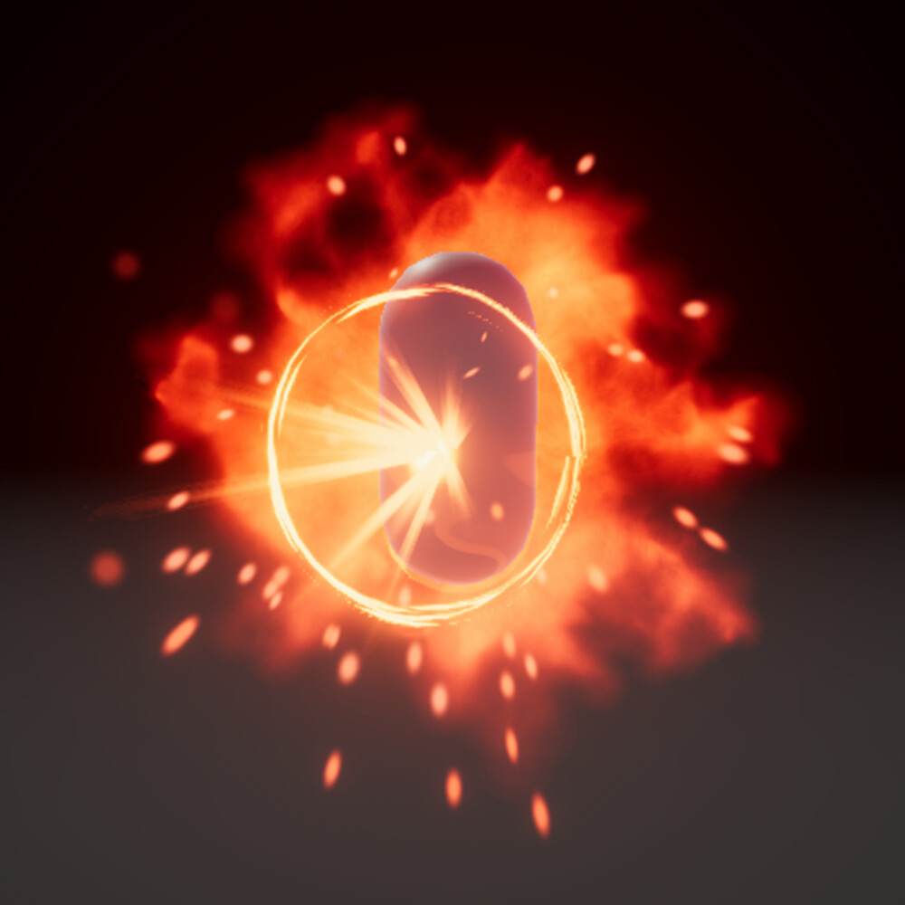 ArtStation - Vfx_fire 25.12.2022 (fireball, firewave, flamethrower)