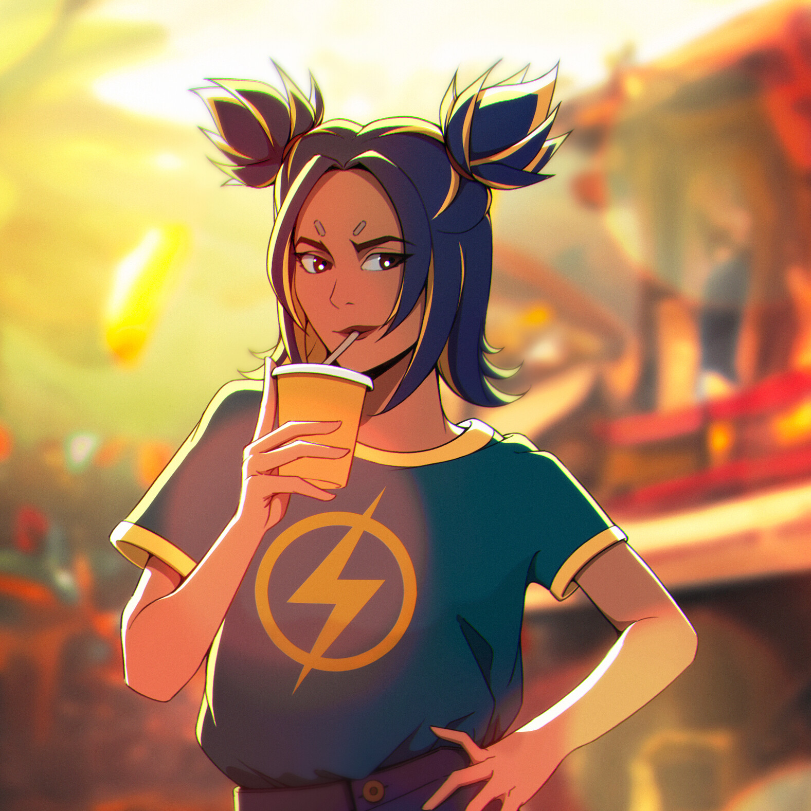 ArtStation - Neon in the Summer Sun (Valorant)