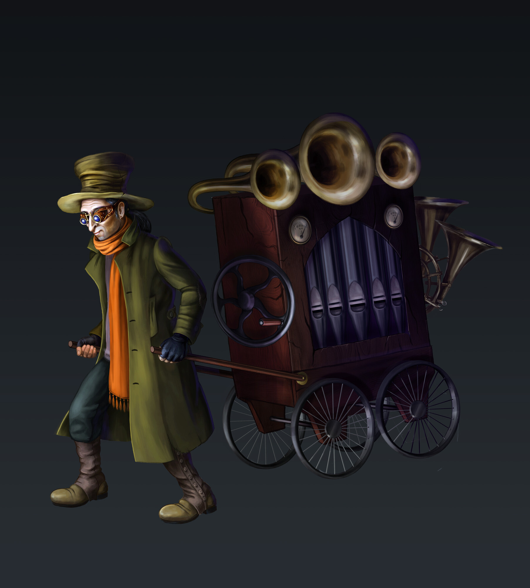 ArtStation - Characters. Educational work on the 2d-pro course on Skillbox