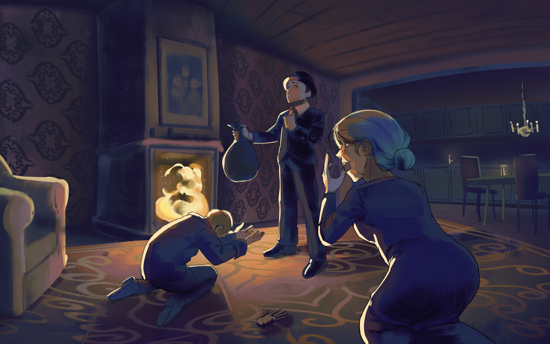 ArtStation - The monkey's paw storyboard project