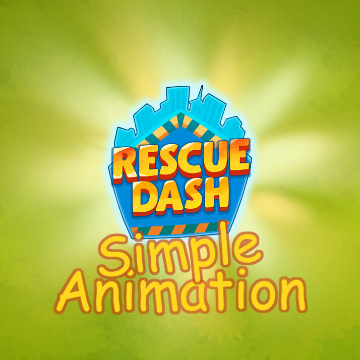 ArtStation - Simpe animation for Rescue Dash