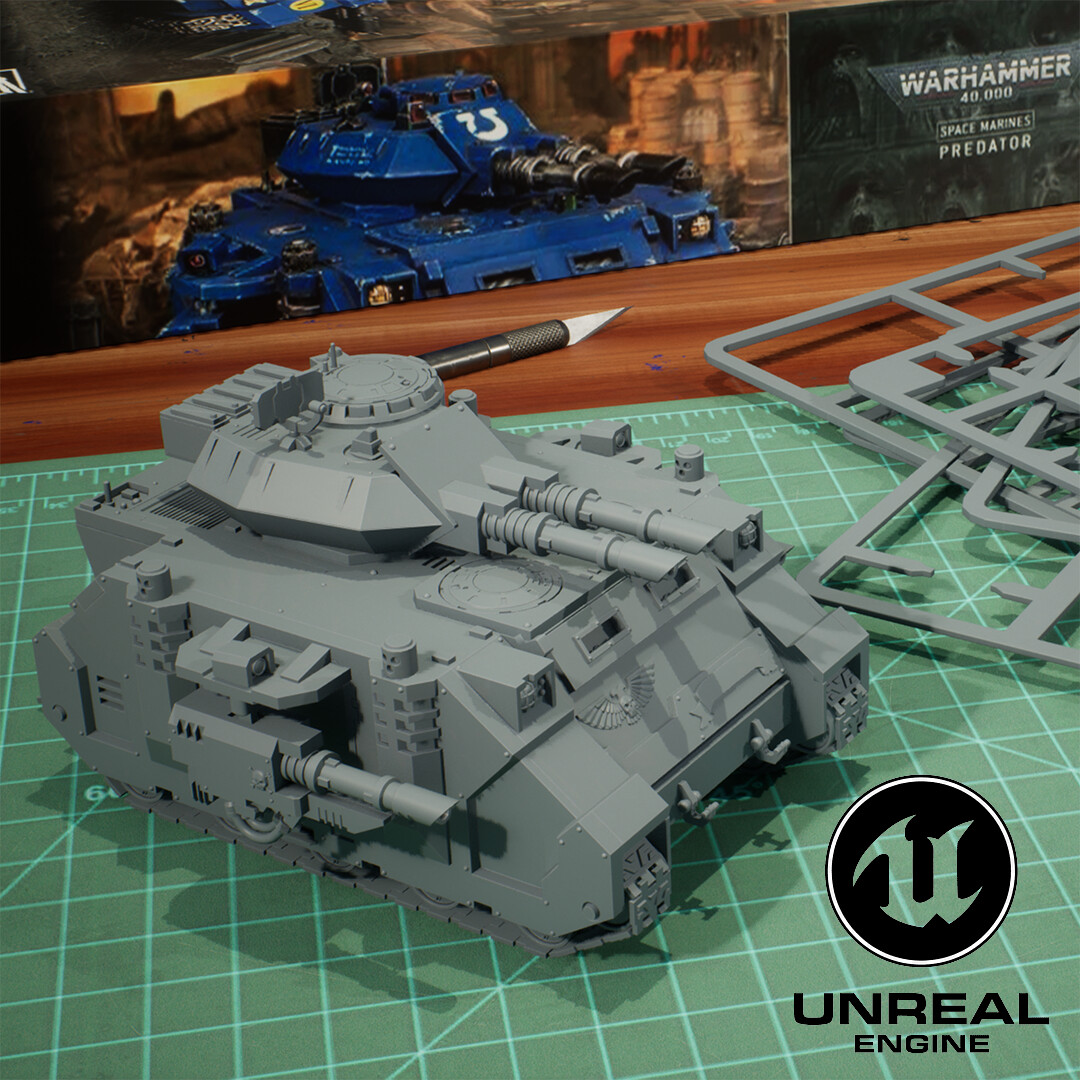 ArtStation - Warhammer 40k Predator Tank