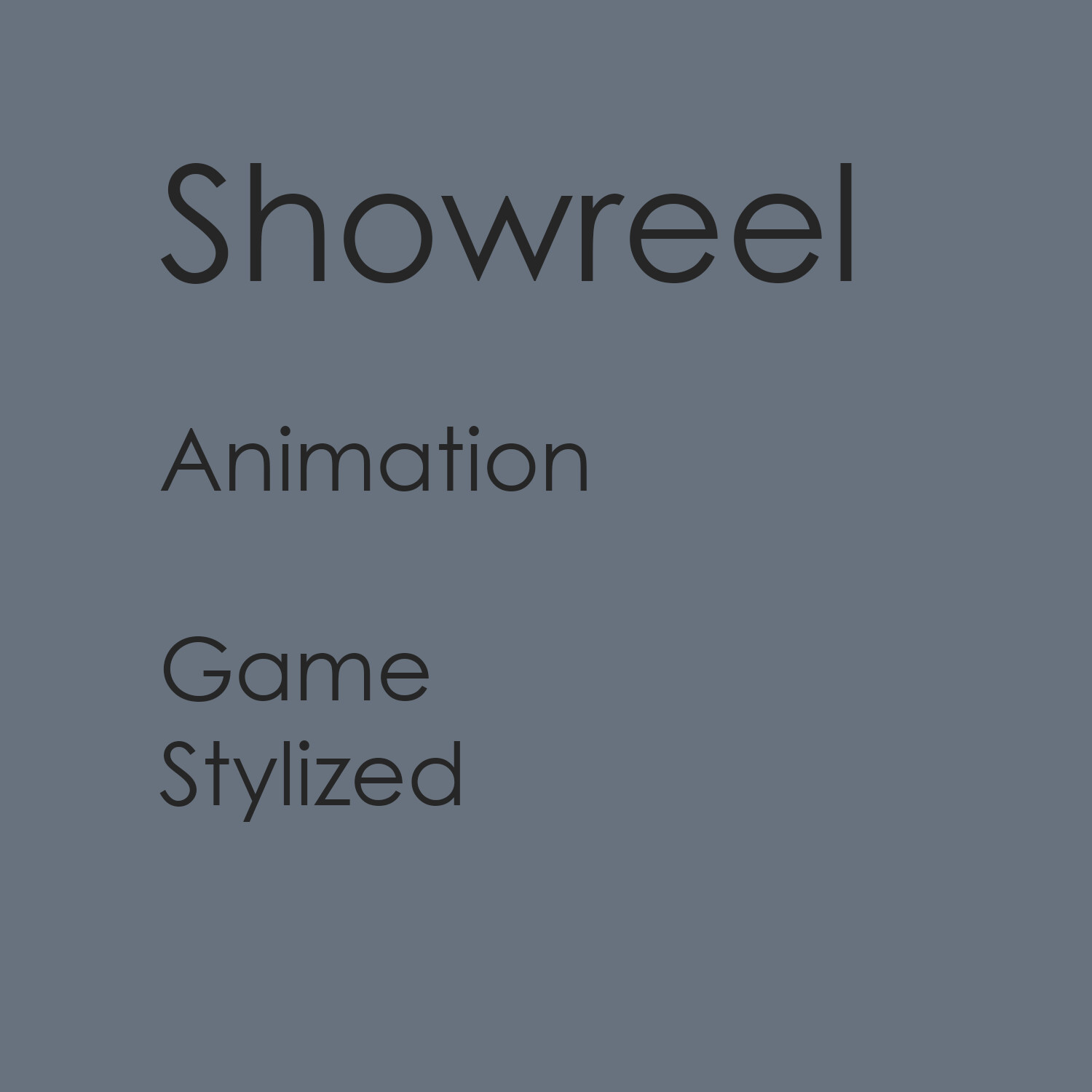 ArtStation - Showreel - Animation (Game)