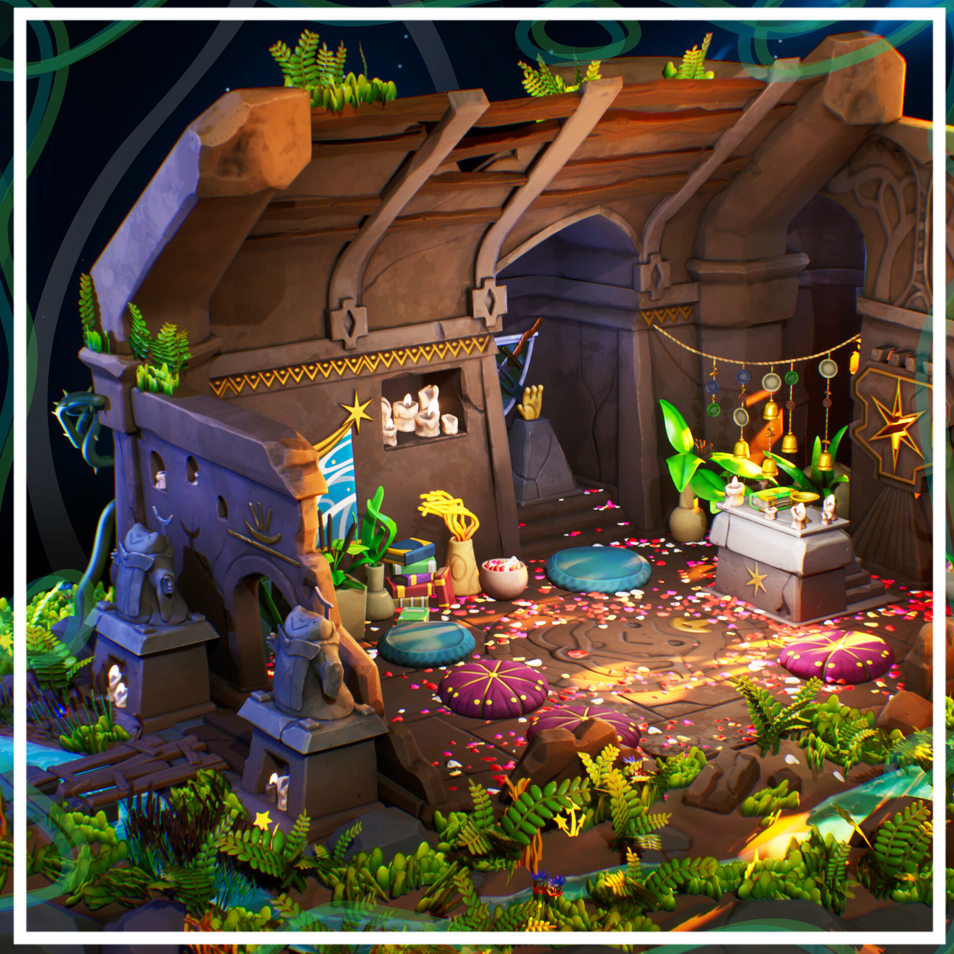 ArtStation - Frog Temple