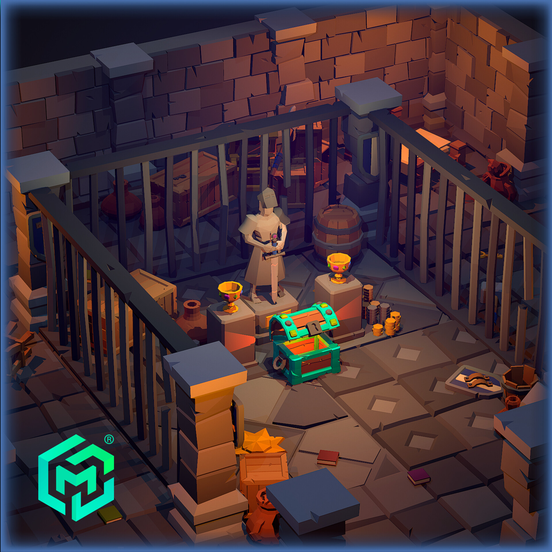 ArtStation - Lowpoly Dungeon