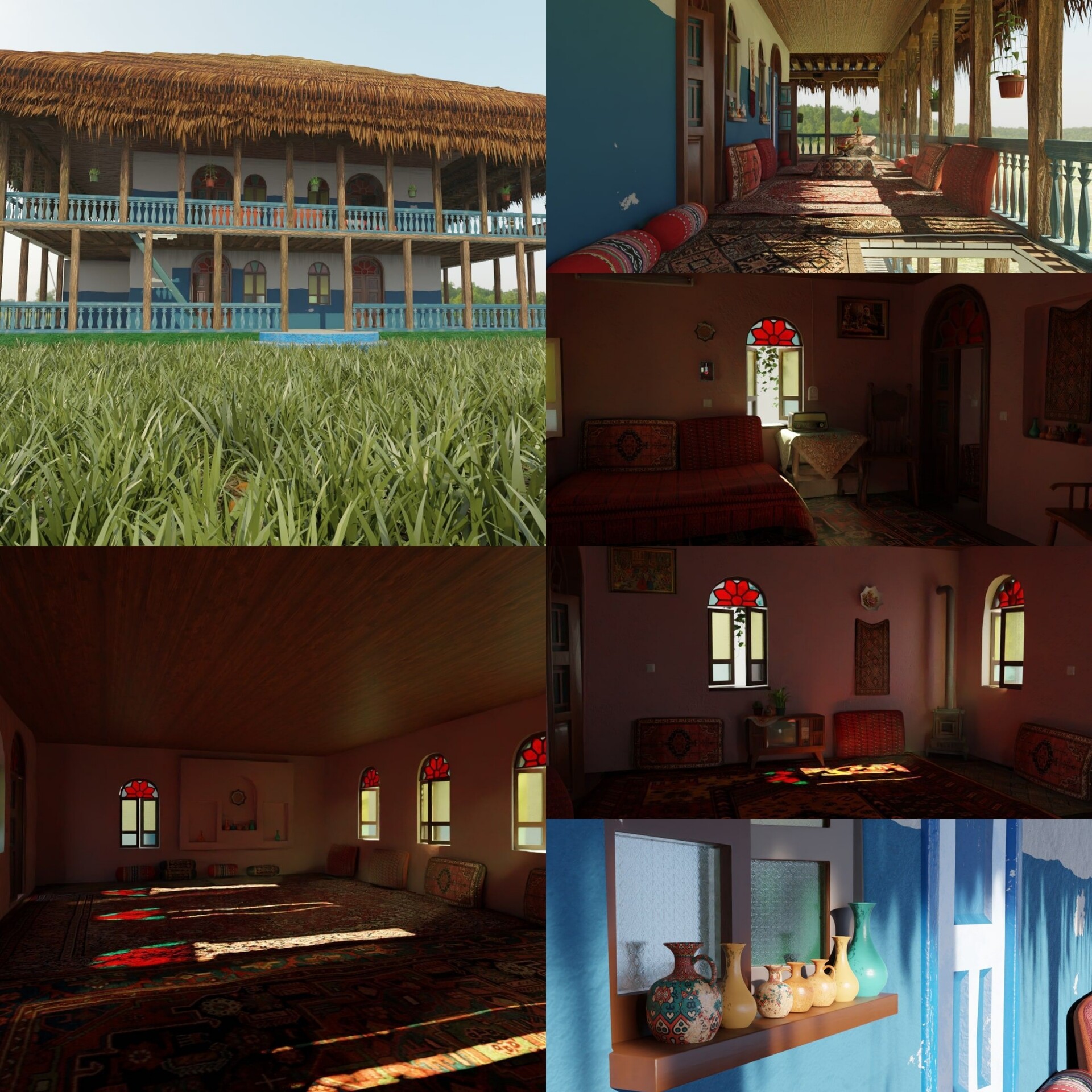 ArtStation - Traditional persian house - 3D design