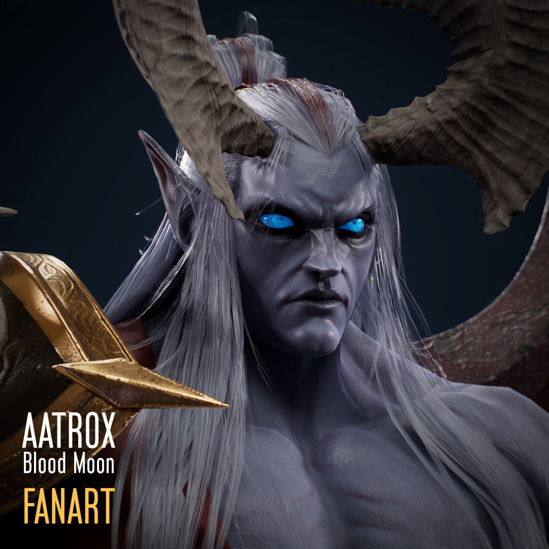 ArtStation - Aatrox Blood Moon Sculpt - WIP