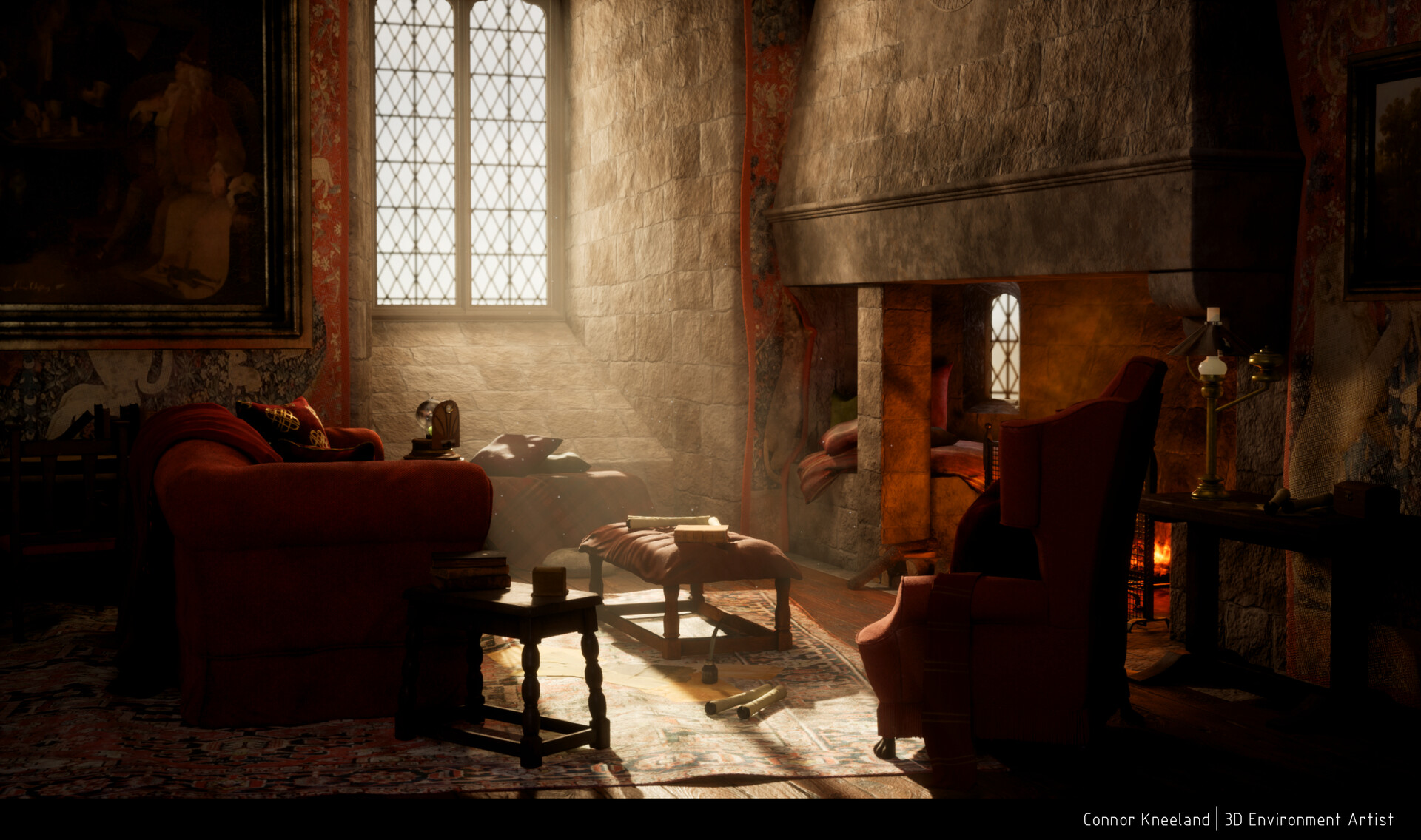 ArtStation - Gryffindor Common Room