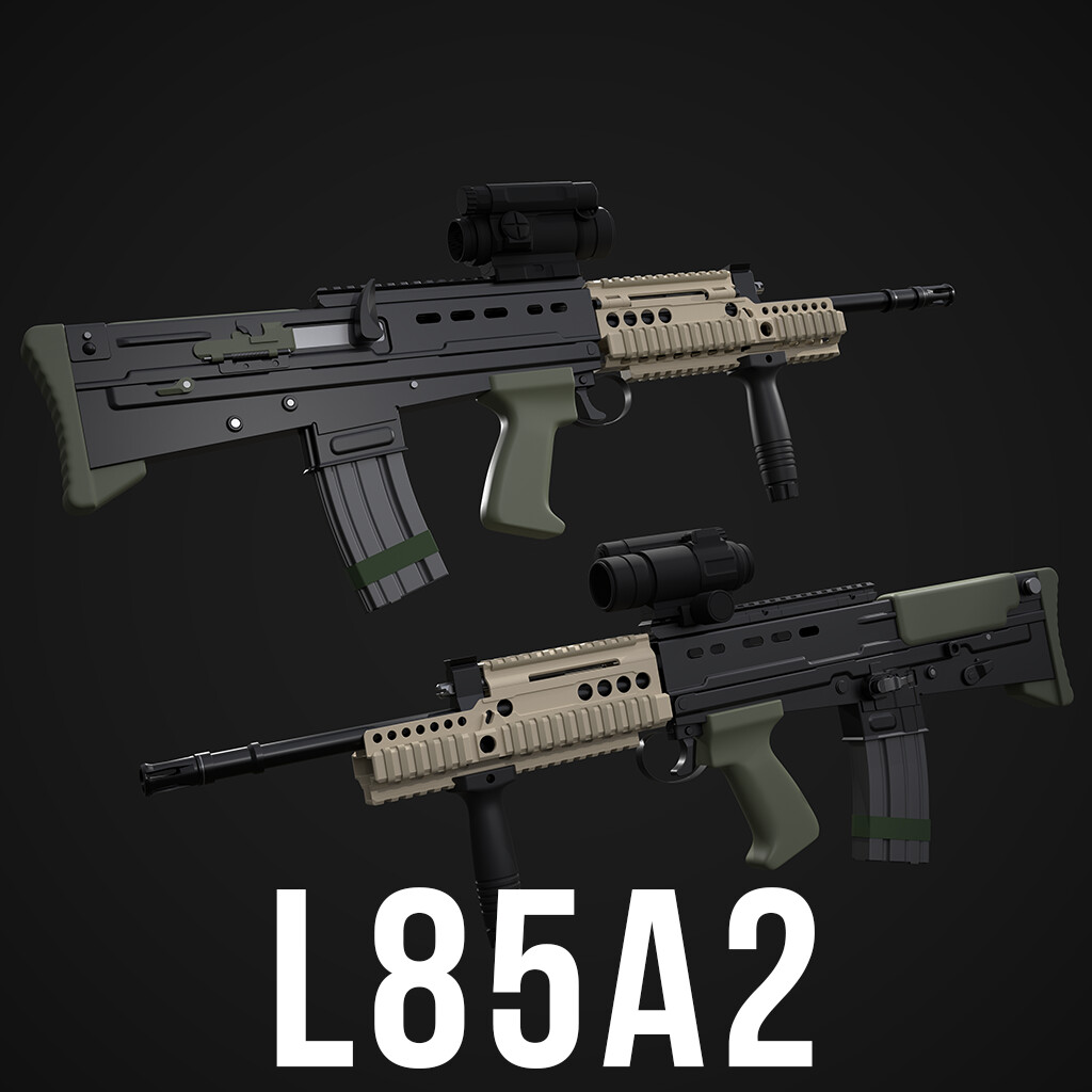 ArtStation - British L85A2 (HP WIP)