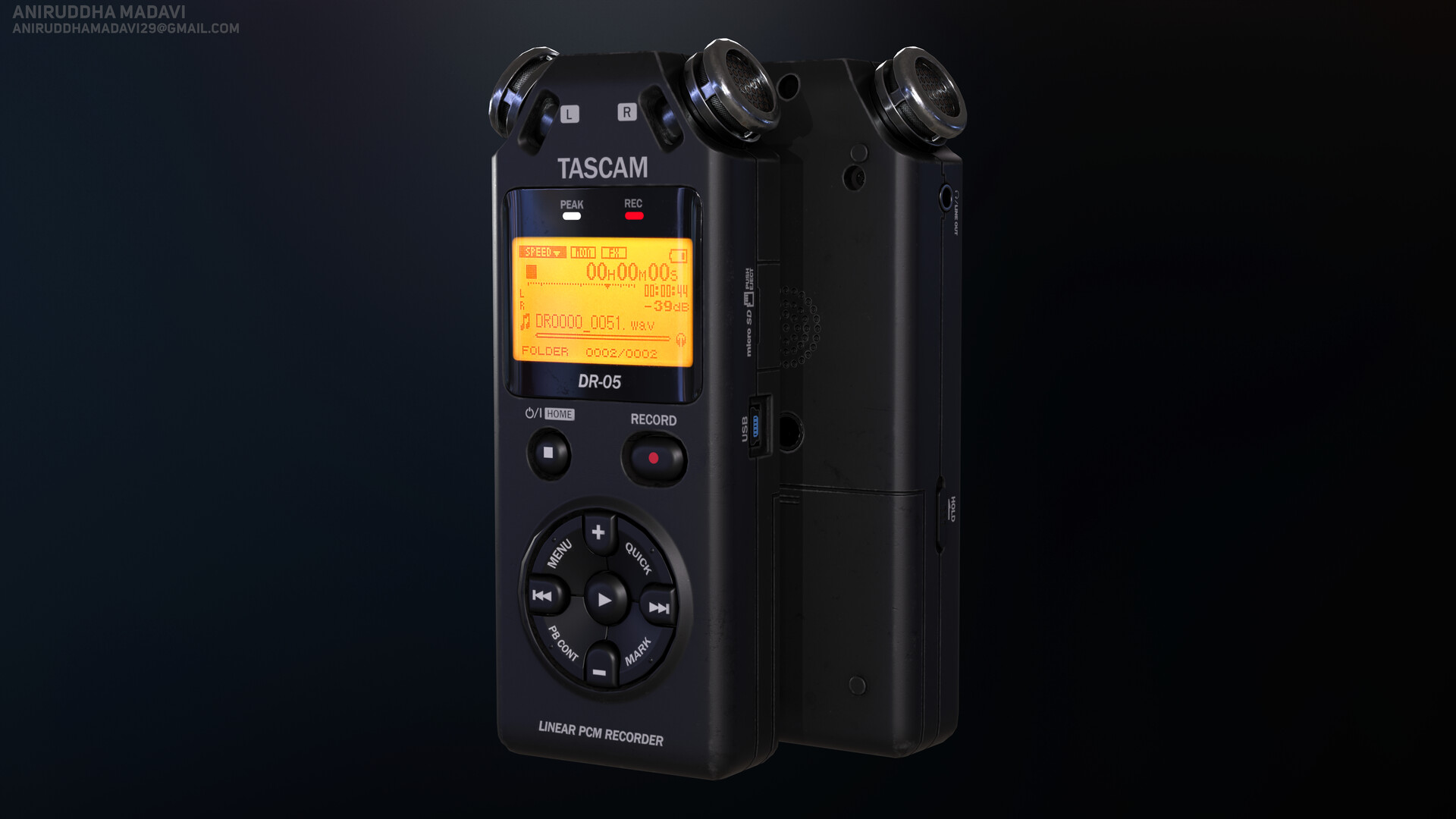 ArtStation - TASCAM DR-05 SOUND RECORDER