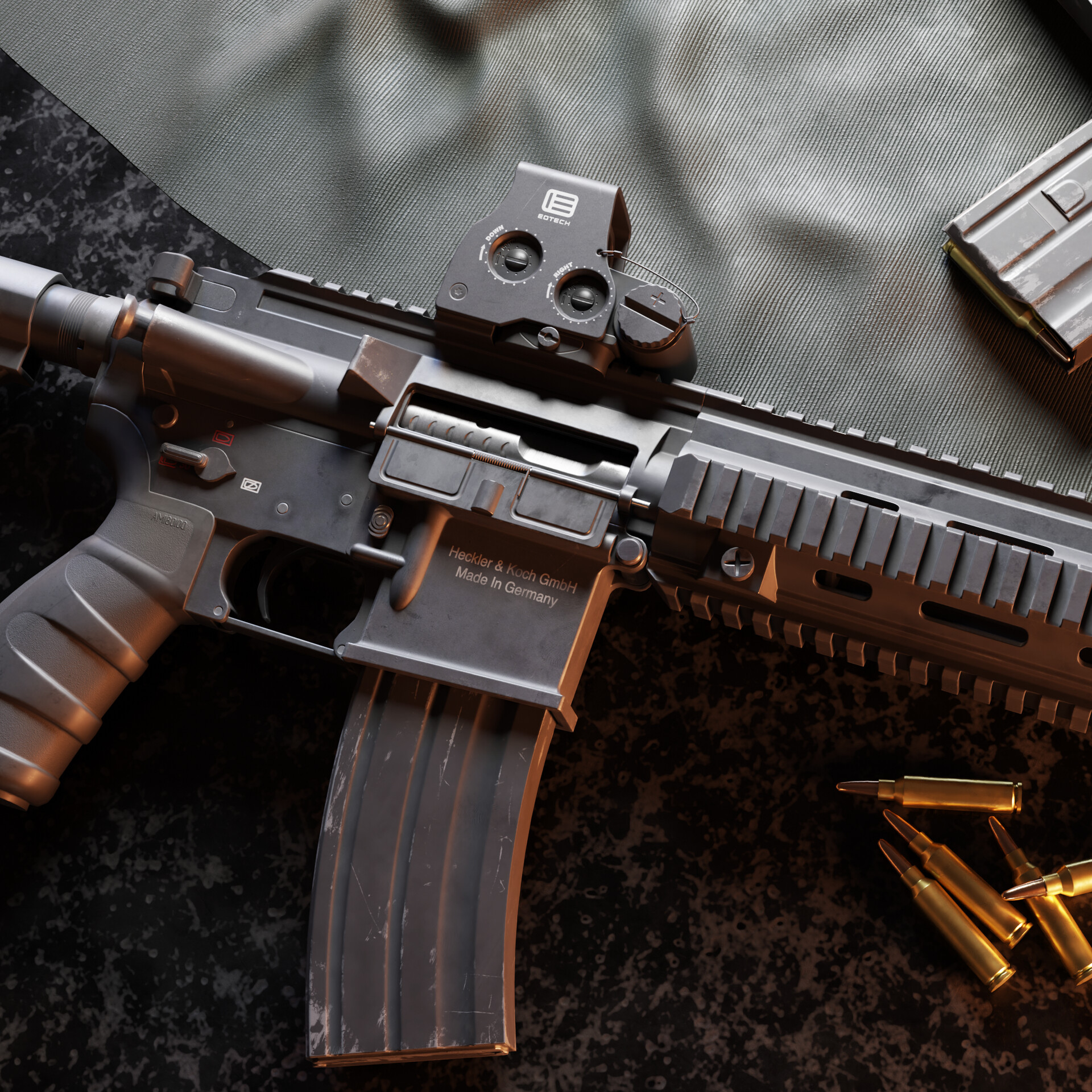 ArtStation - Heckler & Koch Assault Rifle | HK416