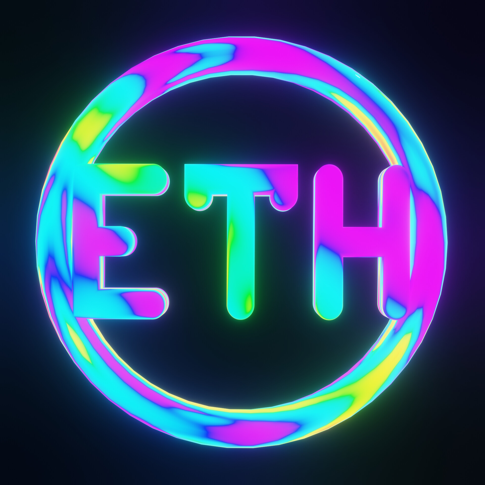 ArtStation - Neon ETH Disk