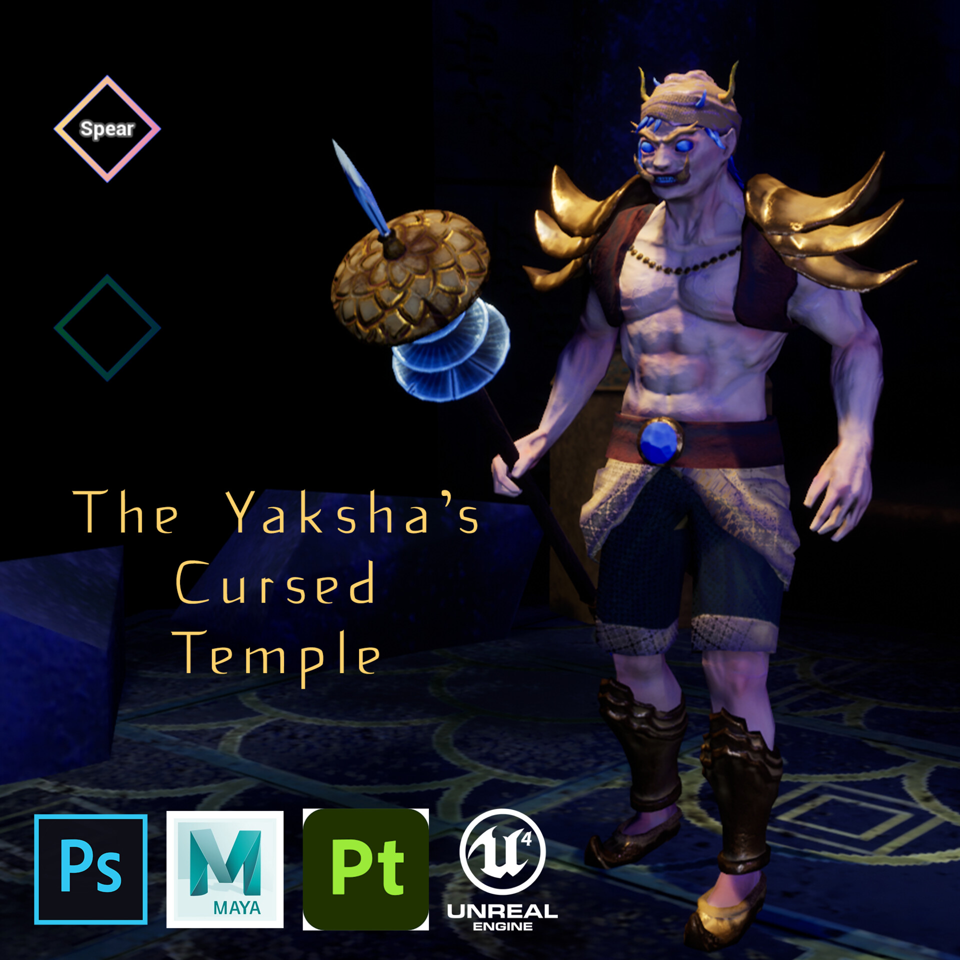 ArtStation - Yaksha [Chara Design 2D/3D on UE4]