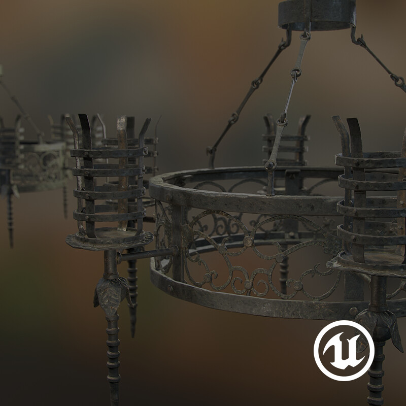 ArtStation - Think Tank - Prop - Chandelier