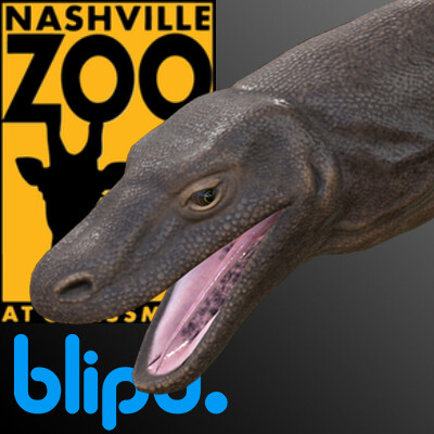 ArtStation - Komodo Dragon Mobile Game Asset