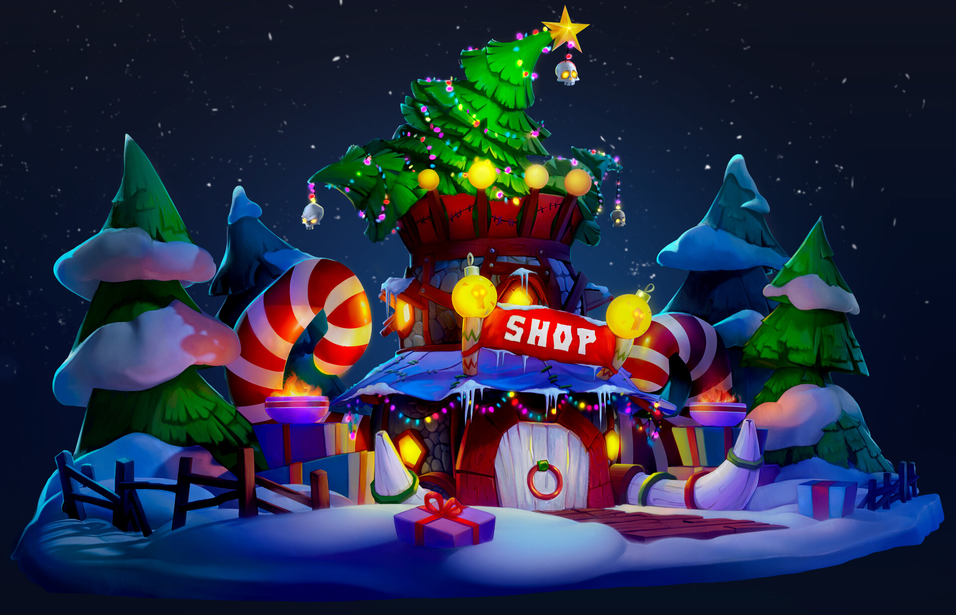 ArtStation - Orcs' Christmas Shop