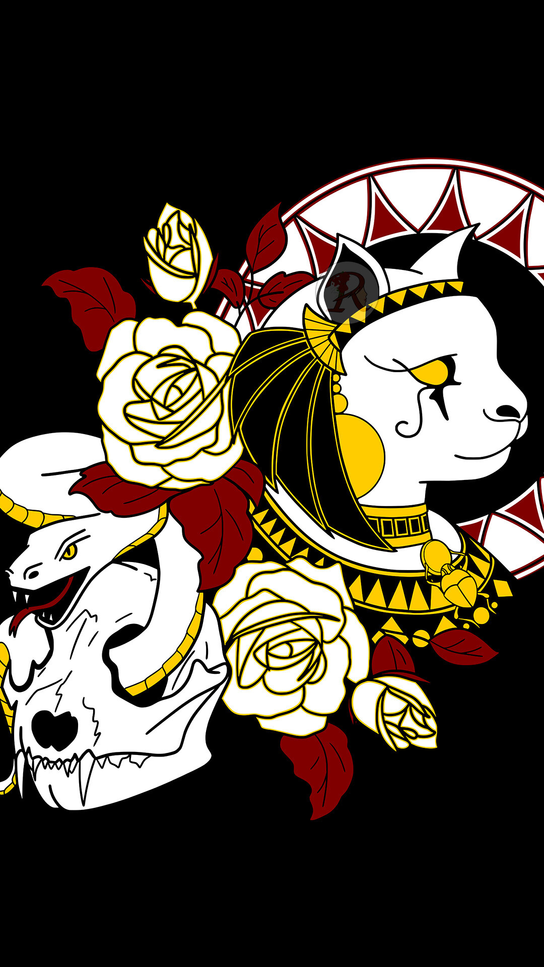 Rainorchid - egyptian cat - snake in skull