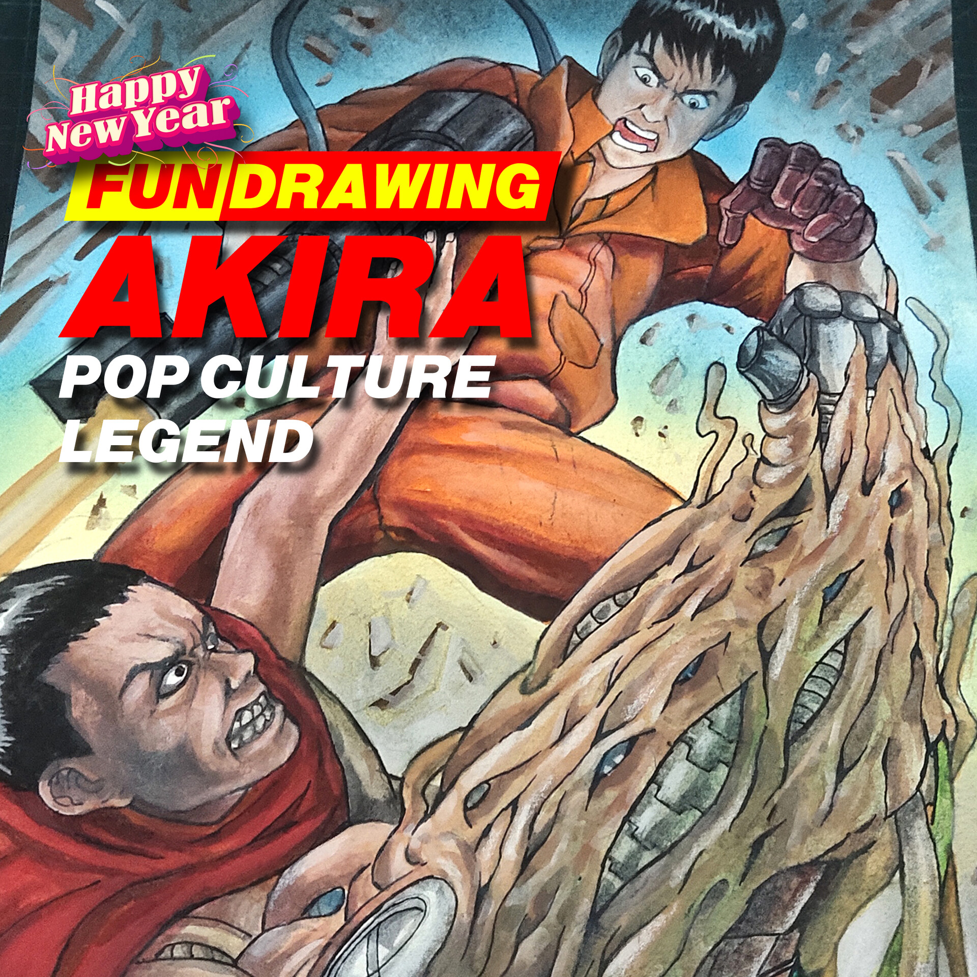 ArtStation - NEW YEAR Fun Drawing Akira That Changed Pop Culture