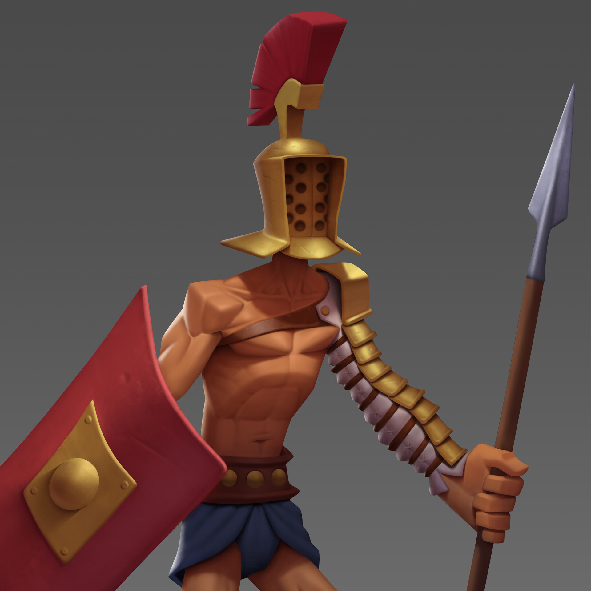 ArtStation - Stylized Character Design - Gladiator