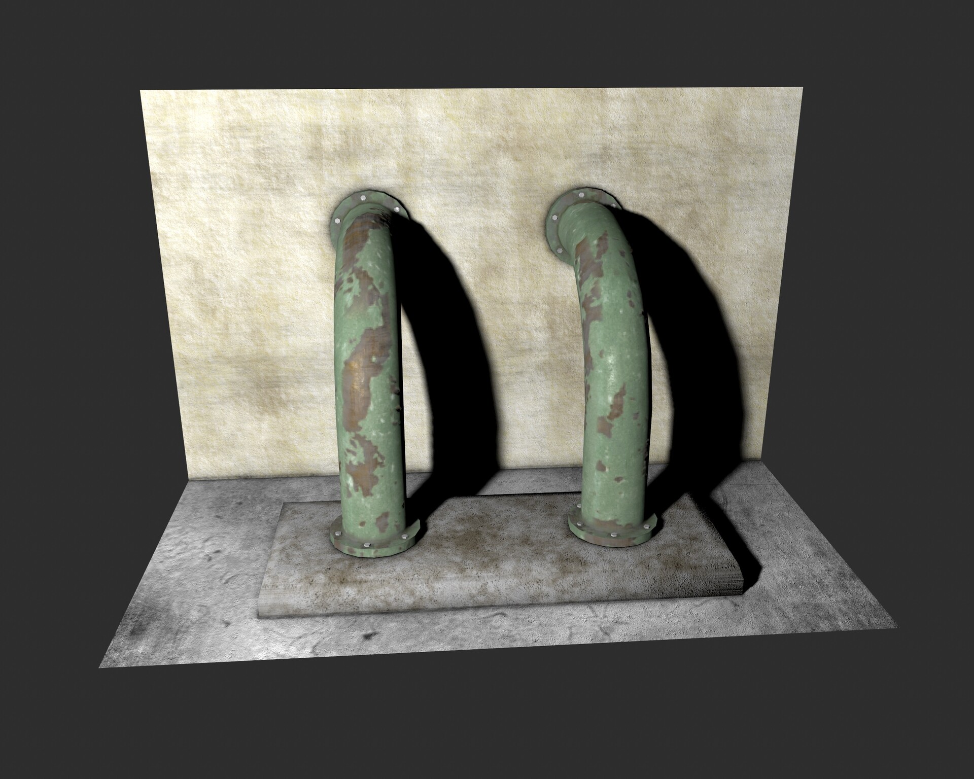 ArtStation - Rusty metal pipes