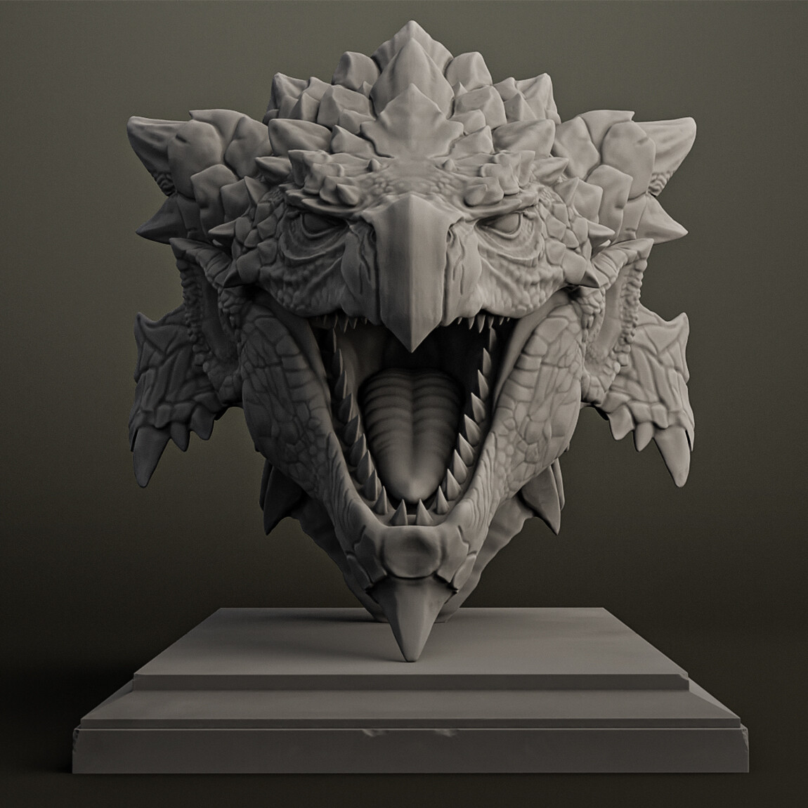 ArtStation - Monster hunter: rathalos bust FAN ART